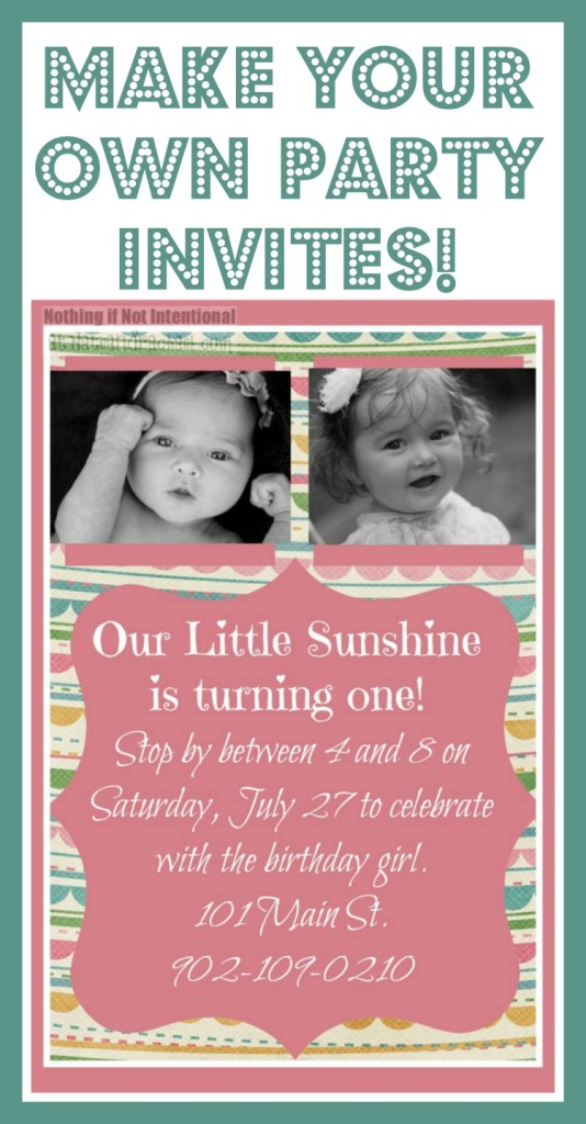 Make Your Own Invitations so Cute Easy And Frugal 