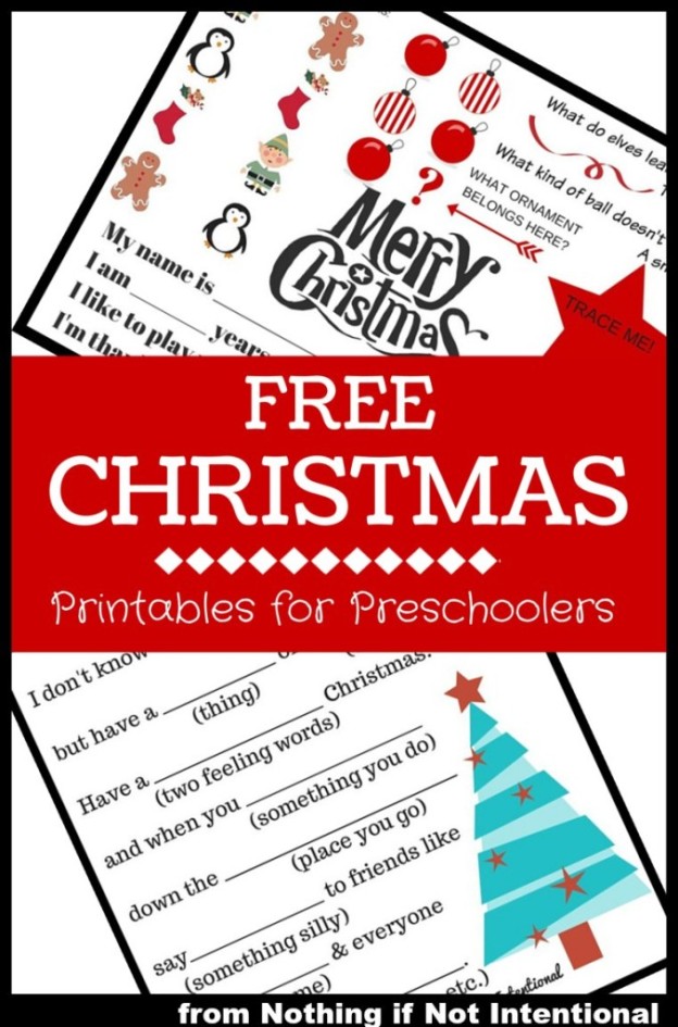 FREE Christmas Printables: Activity Placemat & Fill-in-the-Blank Story ...